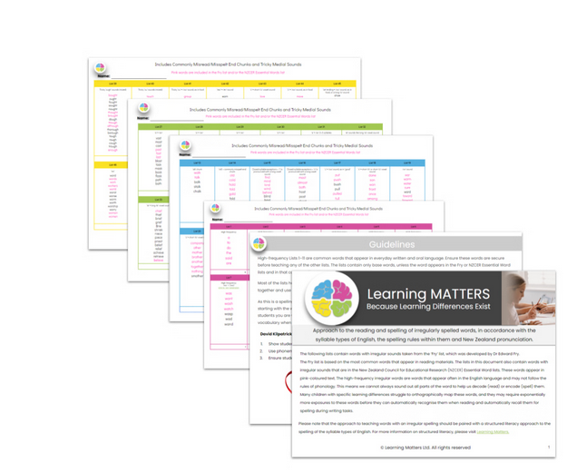 HEART/IRREGULAR WORDS - Dyslexia Evidence Based